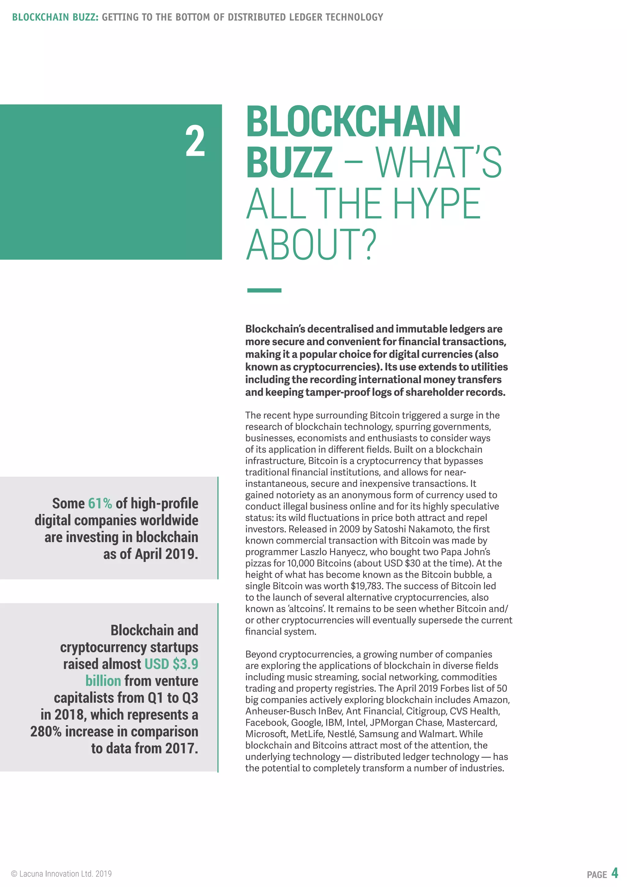 Blockchain buzz - getting to the bottom of distributed ledger technology | PDF