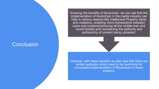 Blockchain Casestudy in Media industry | PPTX