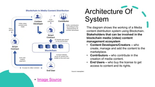 Blockchain Casestudy in Media industry | PPTX