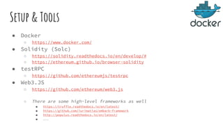 Blockchain Coding Dojo - BlockchainHub Graz | PPT