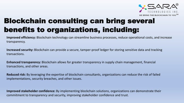 blockchain consulting | PPTX | Computer Software and Applications ...