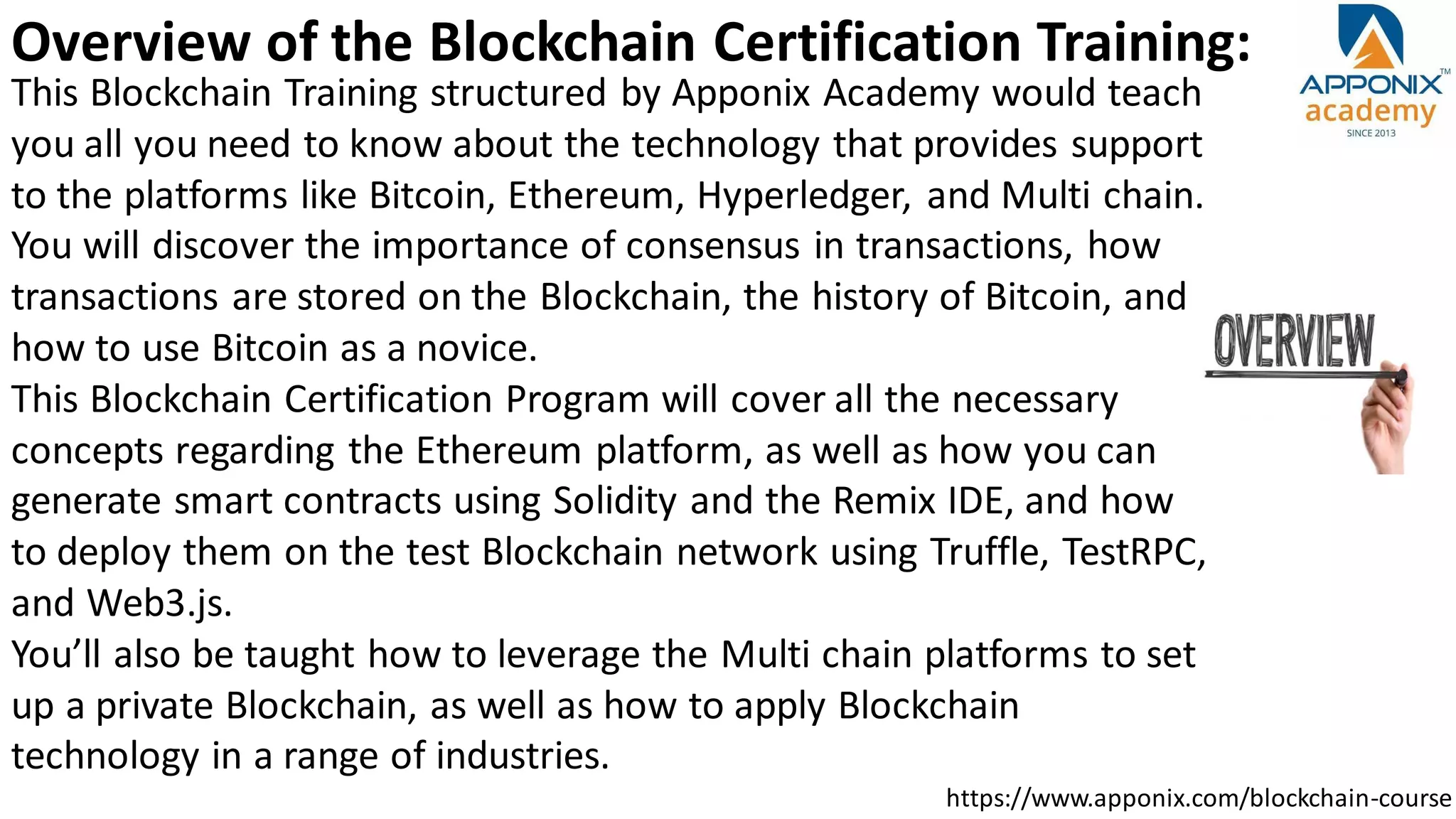 Blockchain course | PPT
