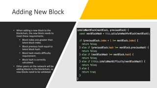 Introduction to Blockchain & development | PPT
