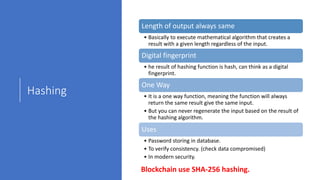 Introduction to Blockchain & development | PPT