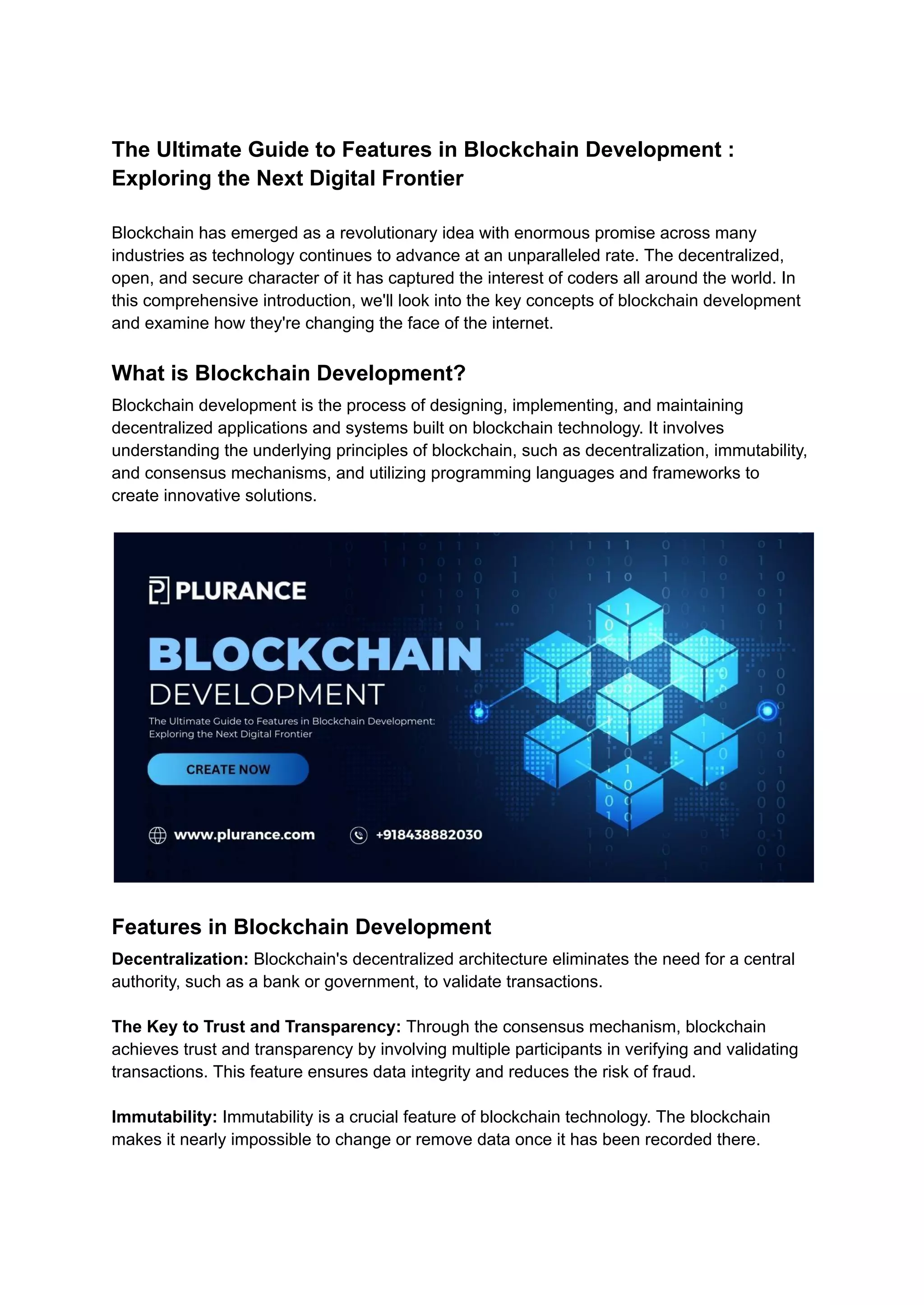 Blockchain Development.pdf | Financial Industry | Industries