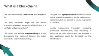 Blockchain development 101 | PPT