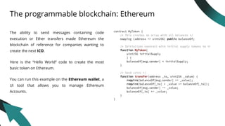 Blockchain development 101 | PPT