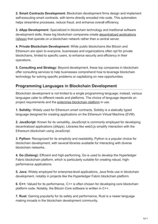 Top Blockchain Development companies - SoluLab | PDF