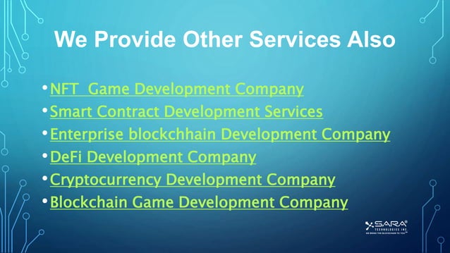 Blockchain development Services | PPT
