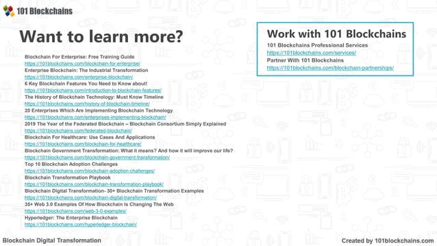 Blockchain Digital Transformation Presentation | PDF