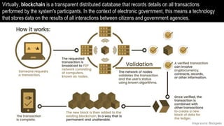Blockchain technology for e-governance by Dzmitry Markusheuski | PPT