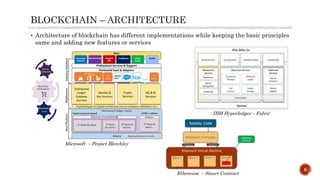 Blockchain ecosystem and evolution | PPTX