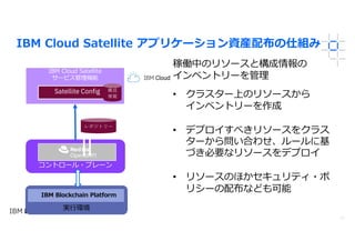 Cloud Satelliteで実現する分散クラウド時代のIBM Blockchain Platform Anywhereとエコシステム ...
