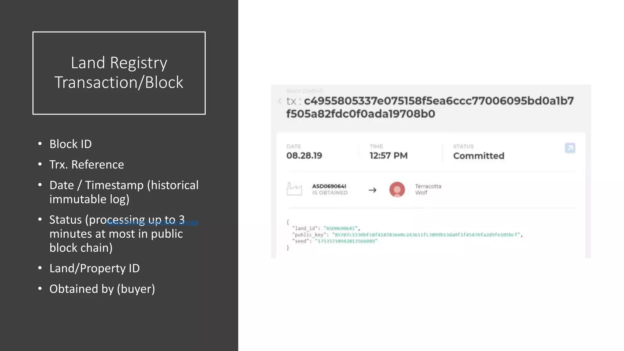 Blockchain FinTech App | Land Registry | PPTX