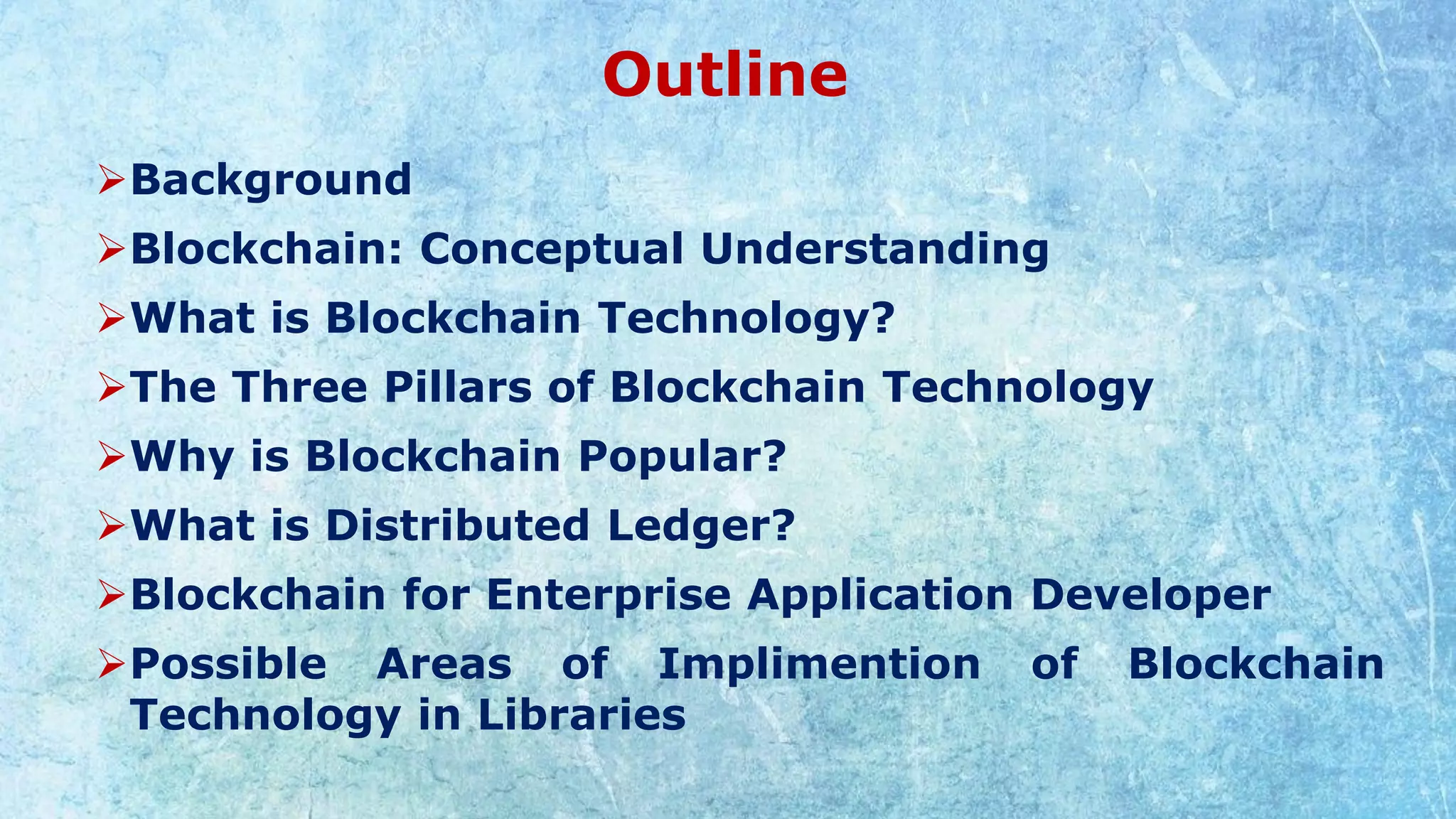 Blockchain Technology and Its Application in Libraries | PDF