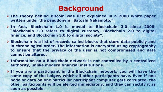 Blockchain Technology and Its Application in Libraries | PDF ...