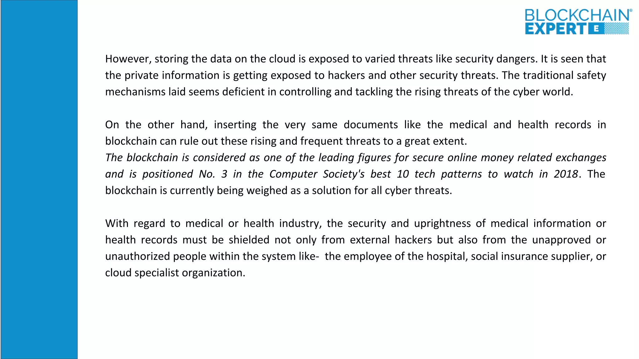 Blockchain for medical records | PDF