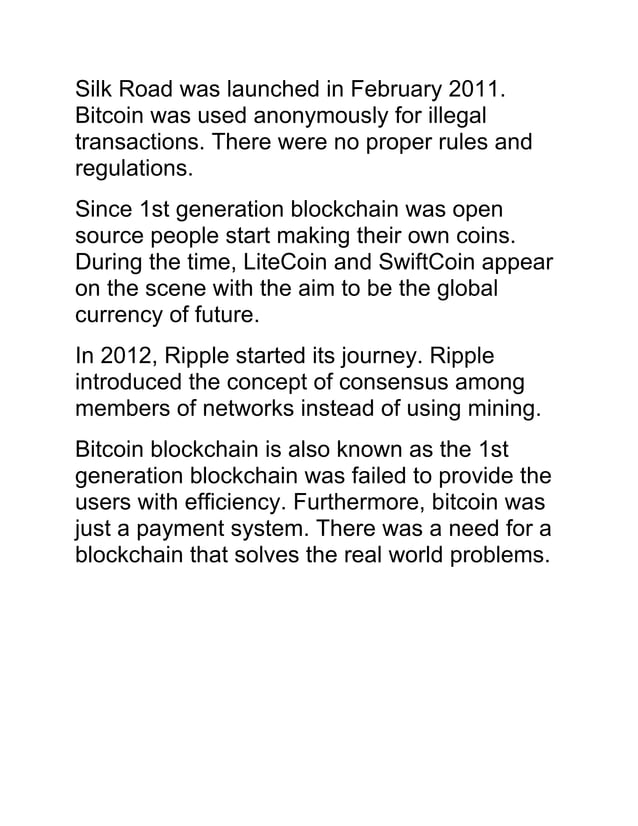 Blockchain history | The Brief History of Blockchain till 2018 | PDF