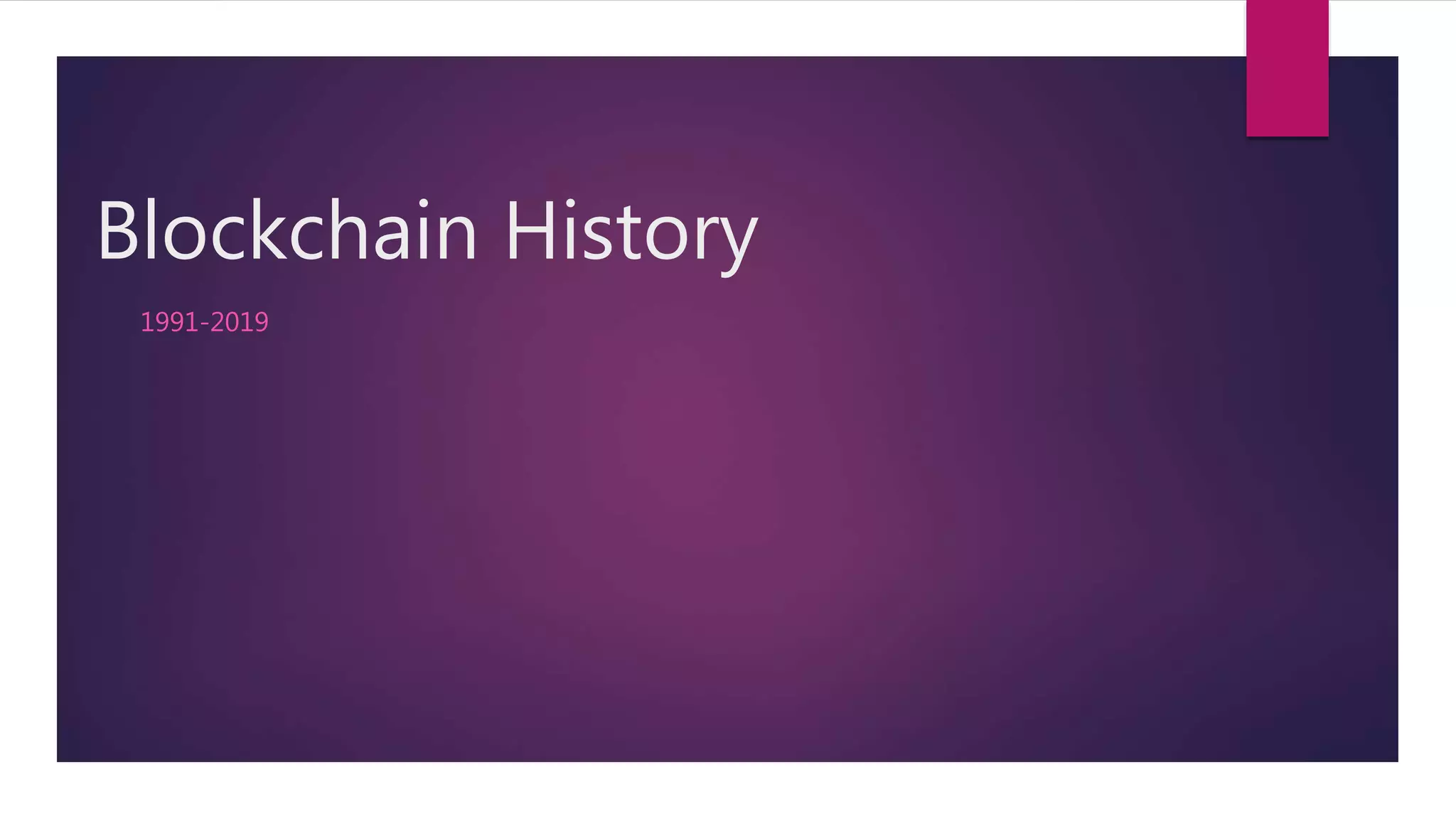 A Very Brief History Of Blockchain Technology | Blockchain History 2019 ...