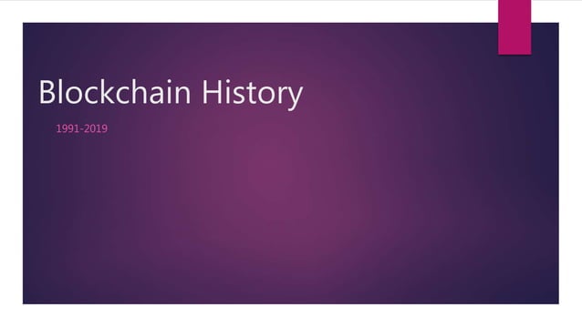 A Very Brief History Of Blockchain Technology | Blockchain History 2019 ...