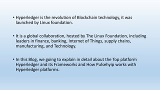 Blockchain Hyperledger Development | PPT