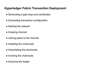 Blockchain Hyperledger Fabric | PPT