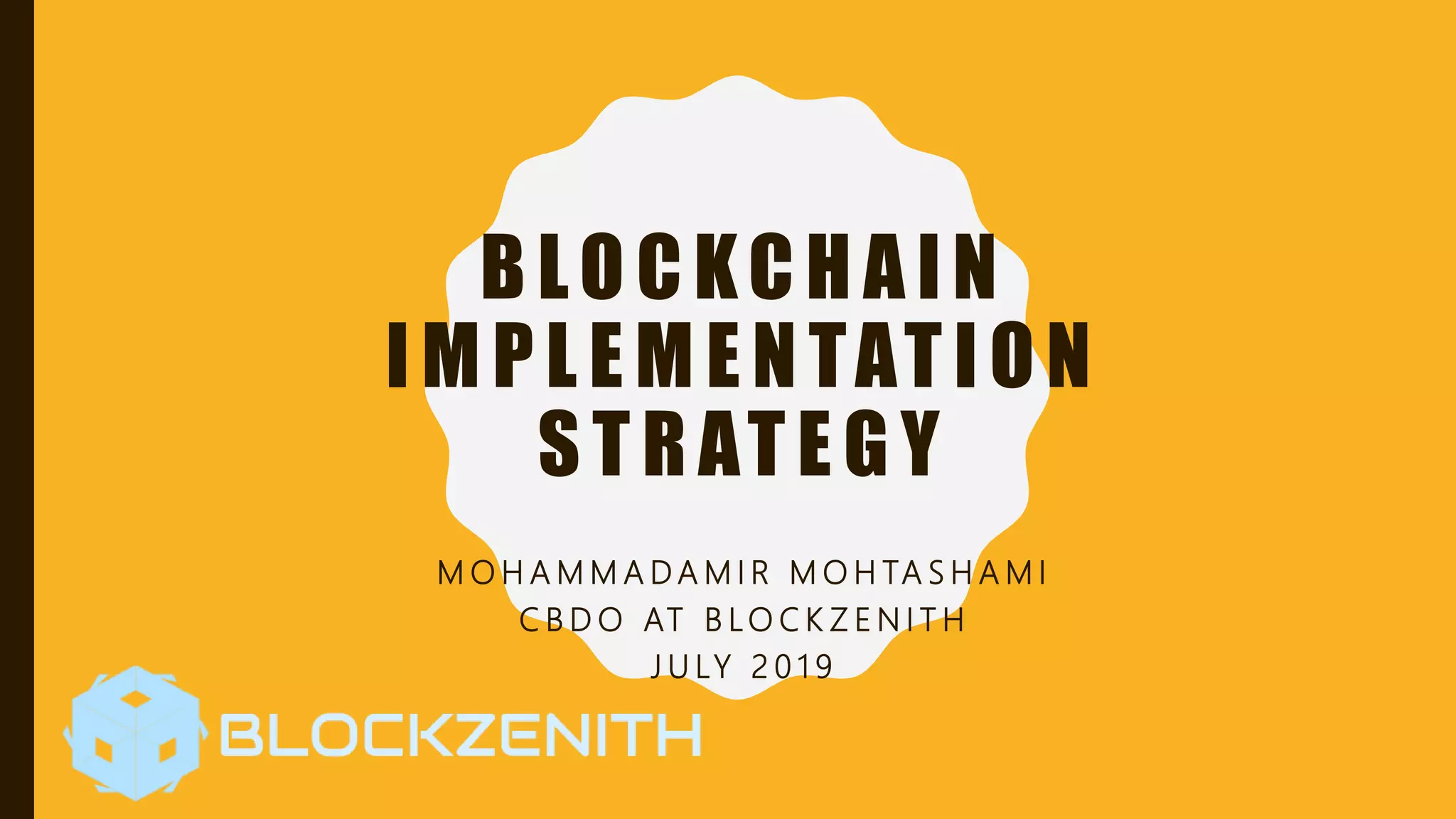 Blockchain implementation strategy | PPT