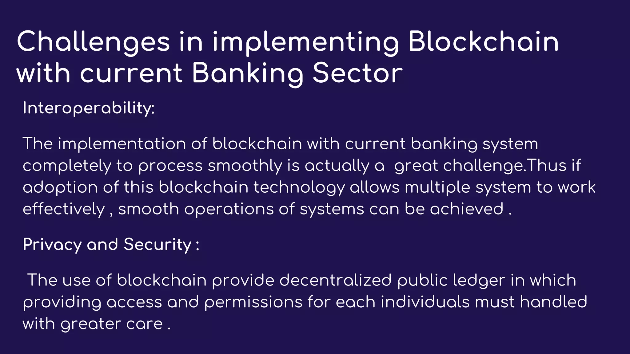 Blockchain in banking | PPTX