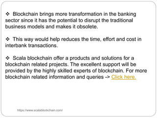 Blockchain in banking sector | PPTX