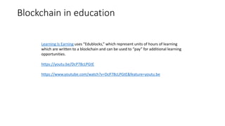 Blockchain in Education | PDF