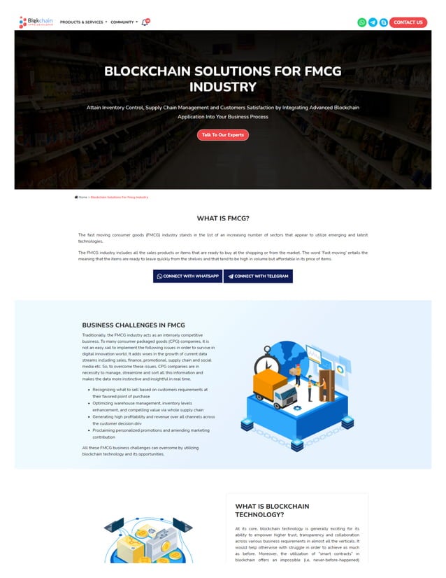 Blockchain in fmcg | PDF | Artificial Intelligence | Technology & Computing