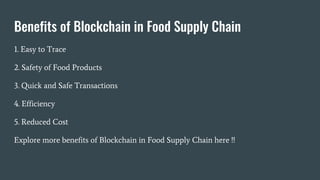 Blockchain in food industry | PPTX