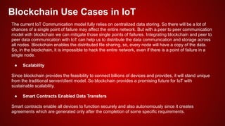 Blockchain Technology In IOT | PDF