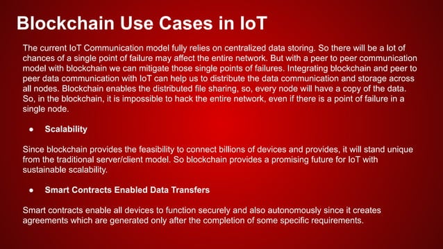 Blockchain Technology In IOT | PDF