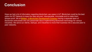 Blockchain Technology In IOT | PDF