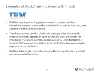Blockchain applications in payments and fintech | PDF
