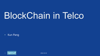 Block Chain in Telco | PDF | Internet | Computing