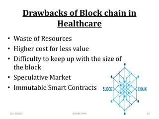 Blockchain in the health industry | PPTX
