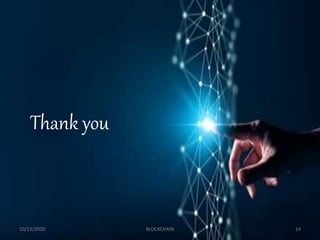 Blockchain in the health industry | PPTX