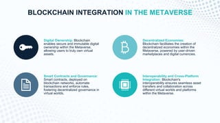 IMPORTANCE OF BLOCKCHAIN IN THE METAVERSE | PPTX