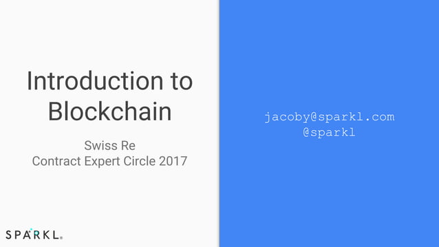 Blockchain introduction | PPT