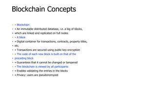 Blockchain definition ,introduction ,types and mechanism used | PPT