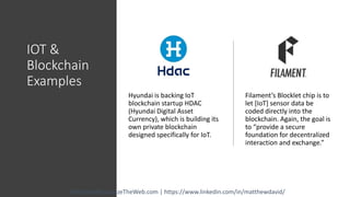 Blockchain+IOT | PPTX