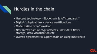 Blockchain and IoT For Supply Chain Traceability | PDF