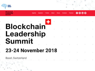 Blockchain leadership summit Lausanne meetup | PDF