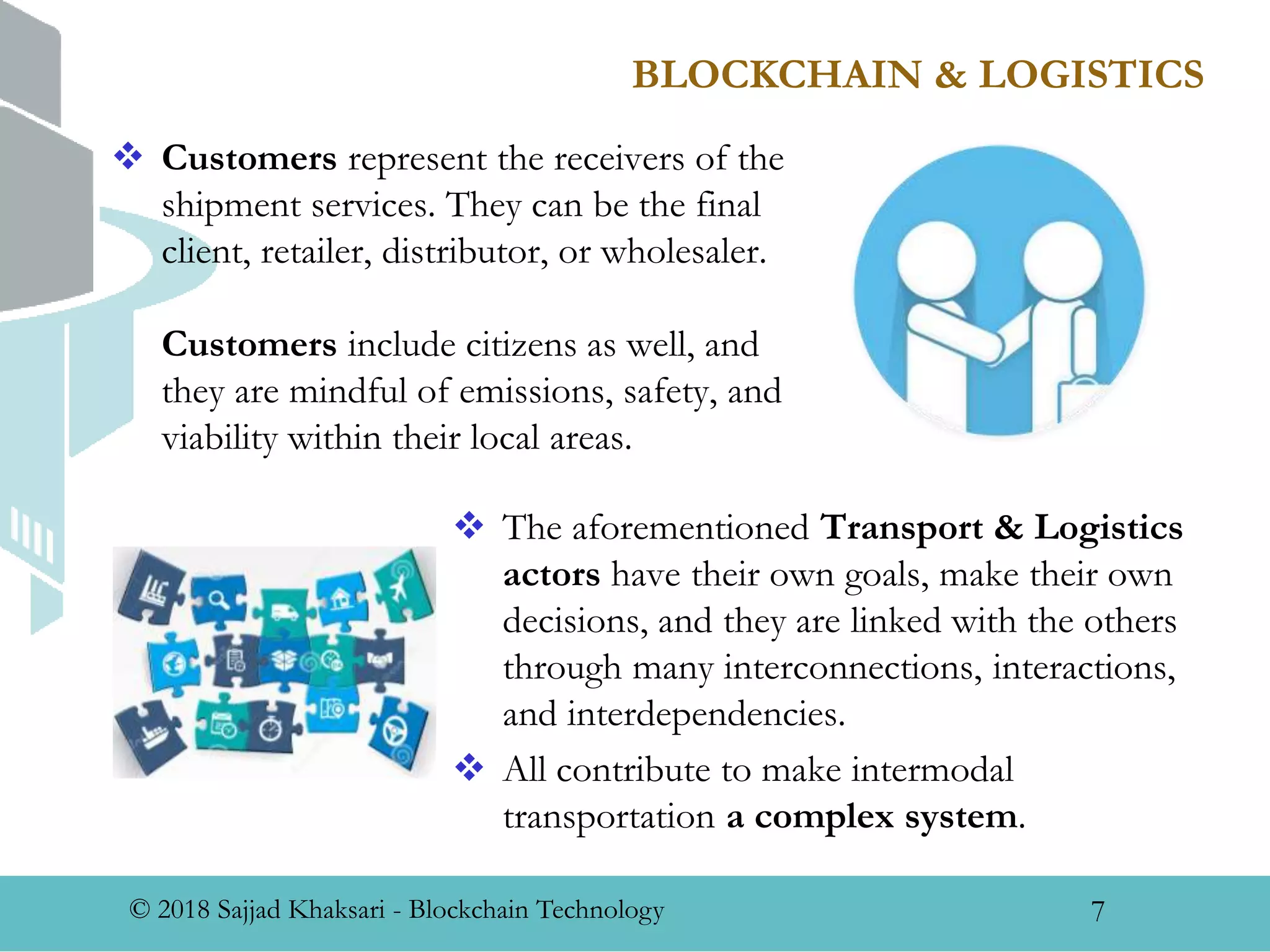 Blockchain @ Logistics | PPT