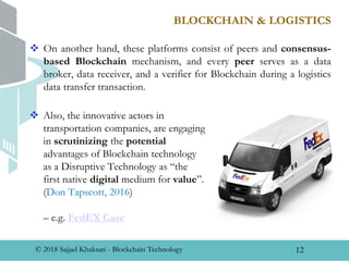 Blockchain @ Logistics | PPT