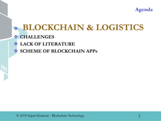 Blockchain @ Logistics | PPT