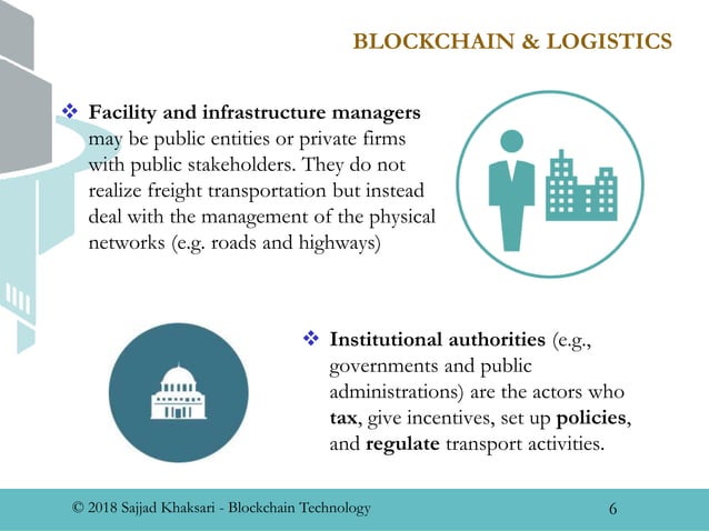 Blockchain @ Logistics | PPT