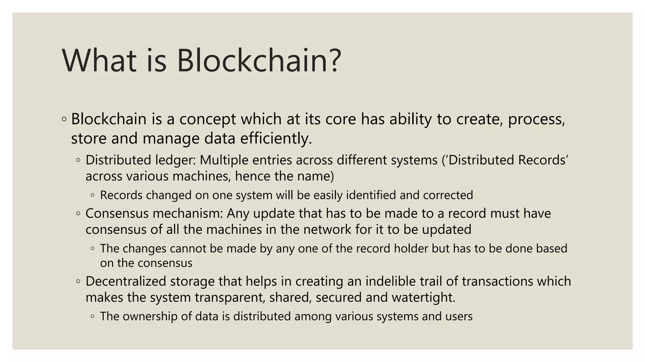 Blockchain and Its application in Marketing | PPTX